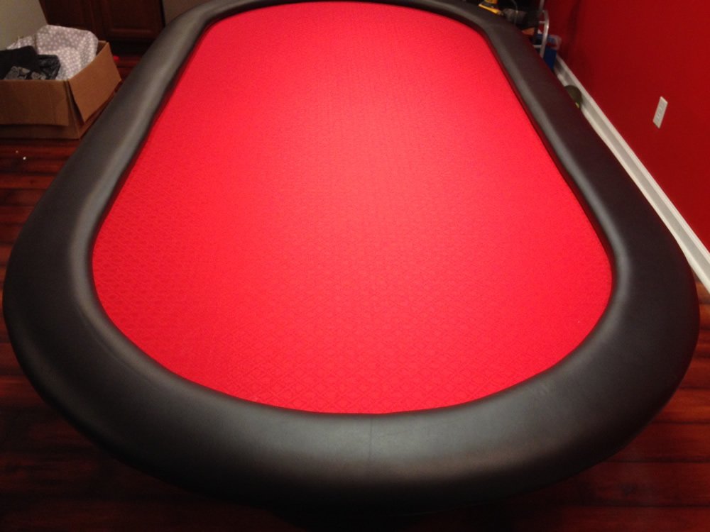Red Suited Poker Table - Custom Poker Table - Made By Jay Lane in ...